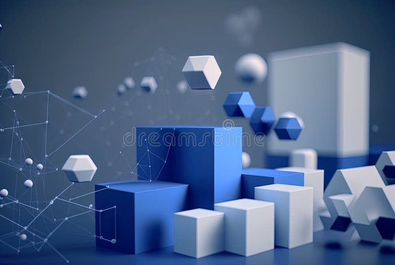 Data Abstract Concept with Clusters, Particles and Objects Collected and Sorted. Digital Sorting ...