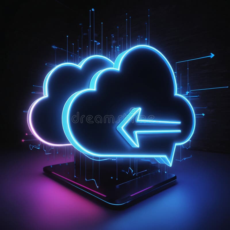 Data Access Data Upload and Download Data Computer Clouding Stock ...