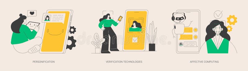 Data Access and User Experience Abstract Concept Vector Illustrations ...