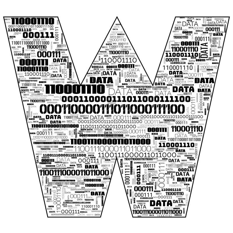 Data Alfabet Letters Pure White Background Stock Image - Image of data ...