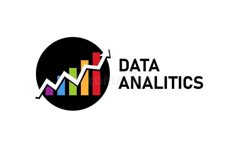 Data Analitics Icon Logo Design Vector Stock Vector - Illustration of ...