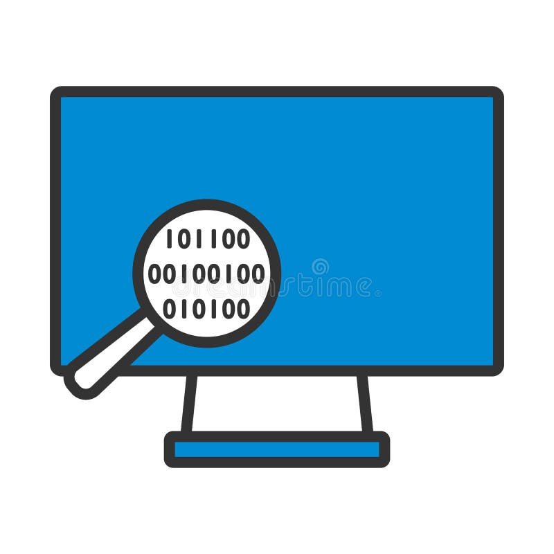Data Analysing Icon stock vector. Illustration of binary - 254629347 Data Analysing Icon stock vector. Illustration of binary - 254629347