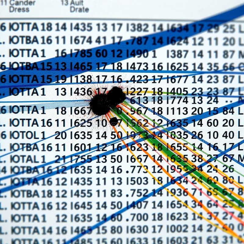 Data Analysis with Artistic Flair Stock Photo - Image of grid, pattern ...