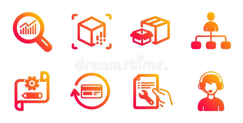 Data Analysis, Augmented Reality and Cogwheel Blueprint Icons Set ...