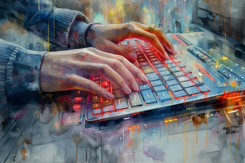 Human Hands Typing Stock Illustrations – 979 Human Hands Typing Stock ...