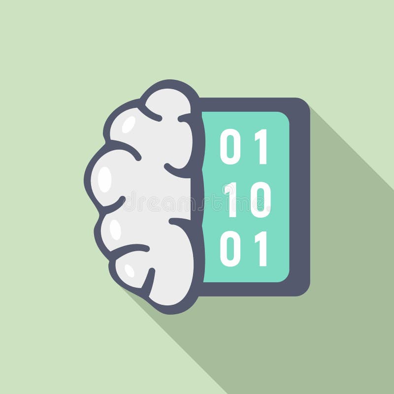Ai Brain Icon, Outline Style Stock Vector - Illustration of analysis ...