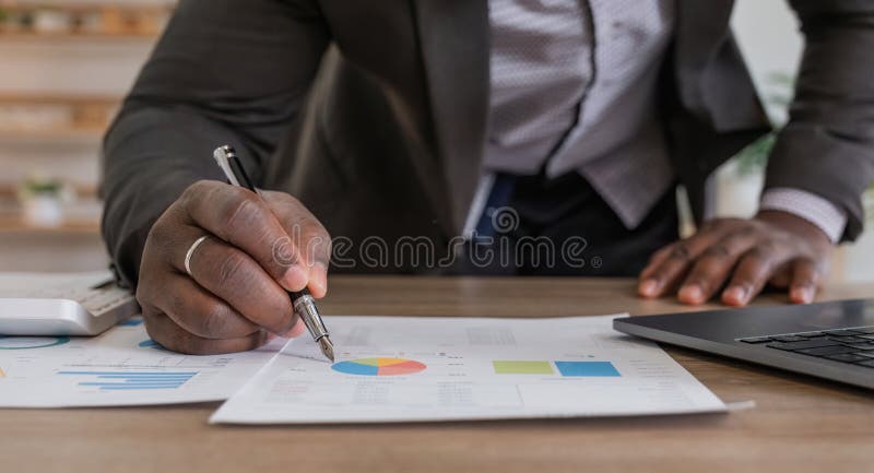 Data Analysis and Business Statistics Concept, African American ...