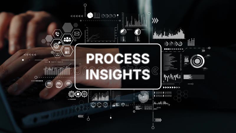 Data Analysis and Business Strategy Visualization with Process Insights Concept on Modern ...