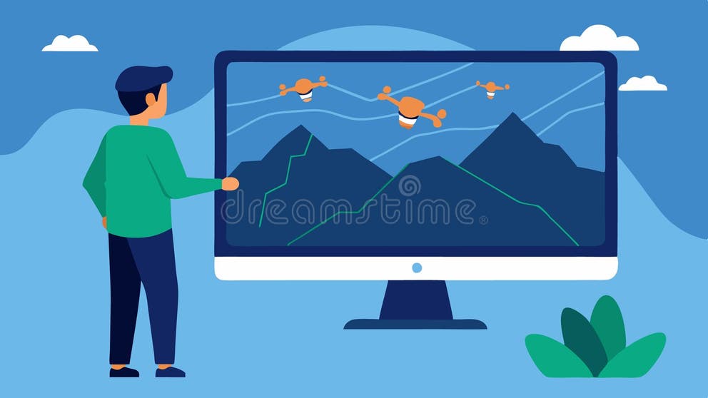 Data Analysis a Closeup of a Computer Screen Displaying ...