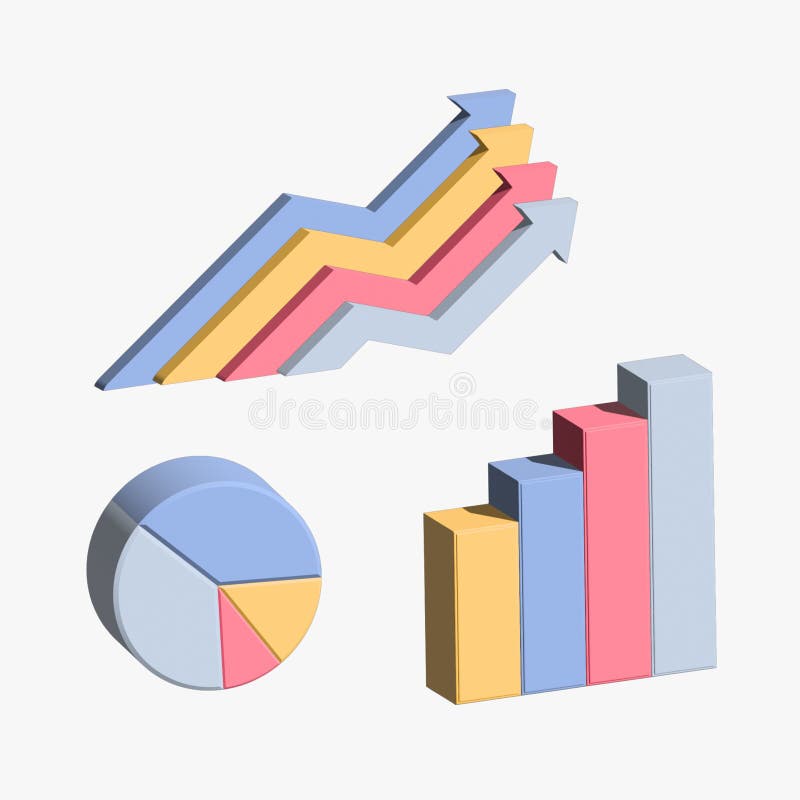 Data Analysis Concept Banner. Growing Graphic with Rising Arrow Stock ...