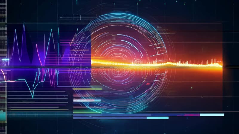 Data Analysis Concept with Infographic Charts and Graphs in Motion ...