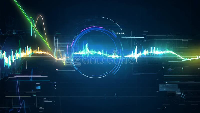 Data Analysis Concept with Infographic Charts and Graphs in Motion ...