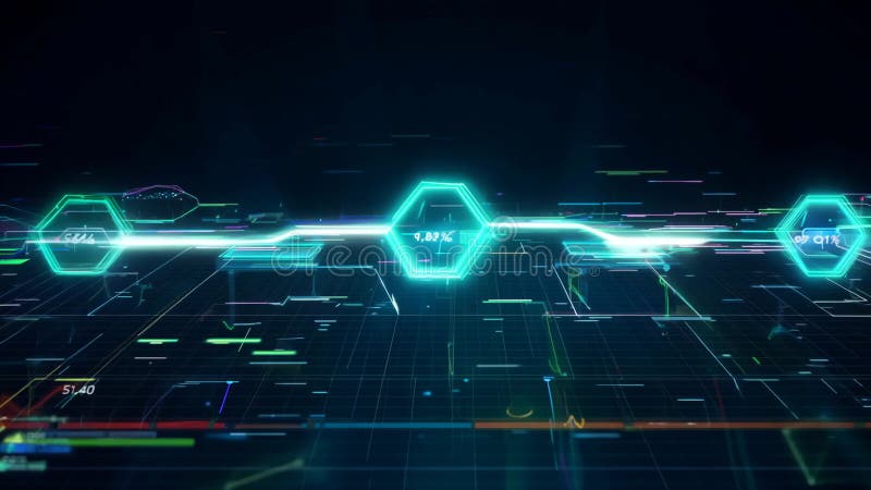 Data Analysis Concept with Infographic Charts and Graphs in Motion ...
