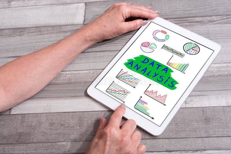Data Analysis Concept on a Tablet Stock Image - Image of finance, data ...