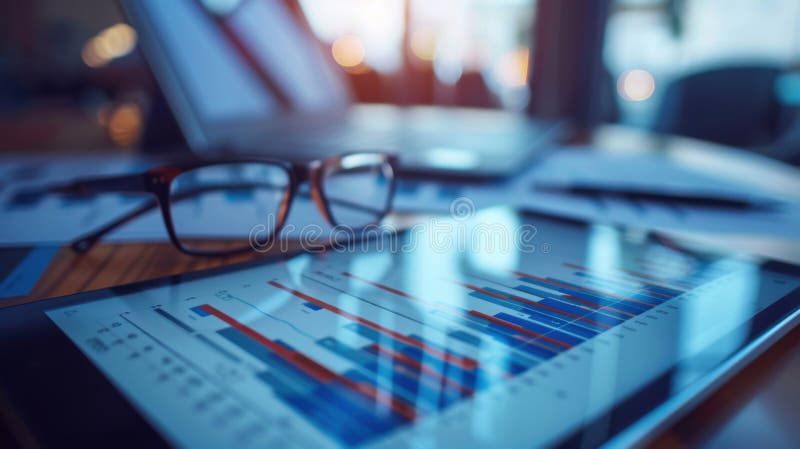 Data Analysis Concept on Tablet. Business Performance Analysis Stock ...