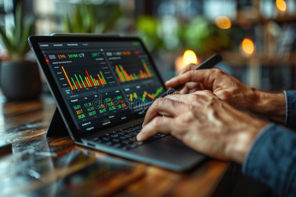 Data Analysis Concept on Tablet. Business Performance Analysis Stock ...