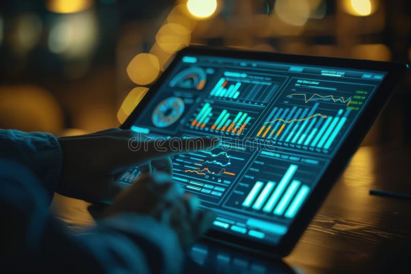 Data Analysis Concept on Tablet. Business Performance Analysis Stock ...