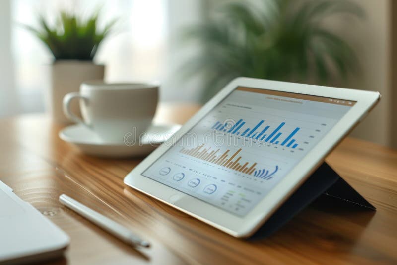 Data Analysis Concept on Tablet. Business Performance Analysis Stock ...