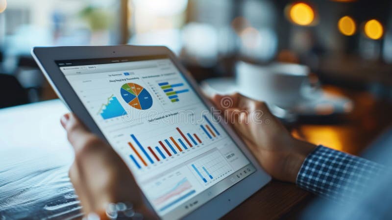 Data Analysis Concept on Tablet. Business Performance Analysis Stock ...