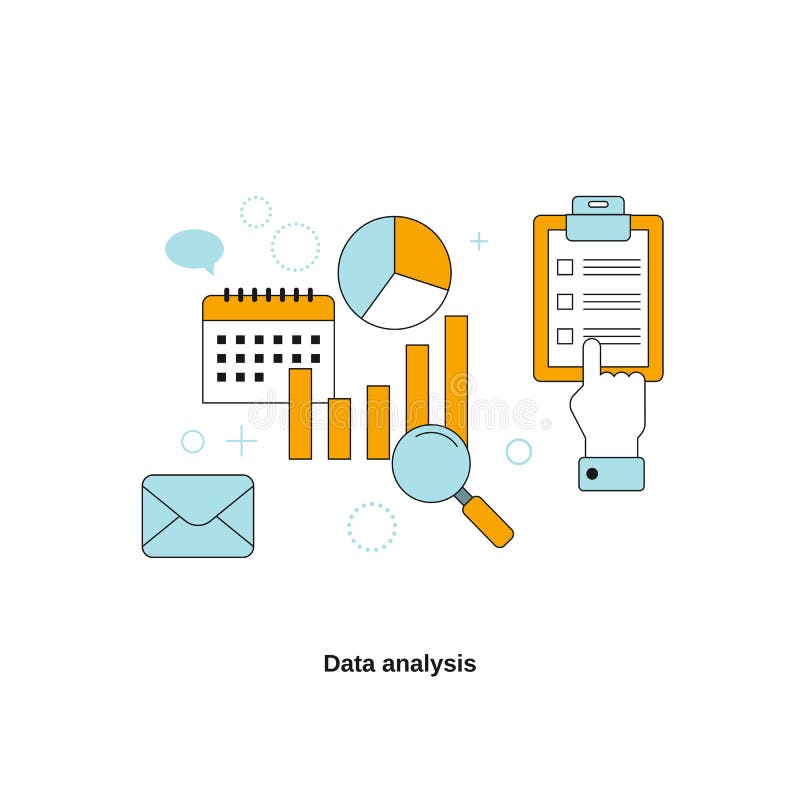 Data analysis concept stock vector. Illustration of icon - 191043151