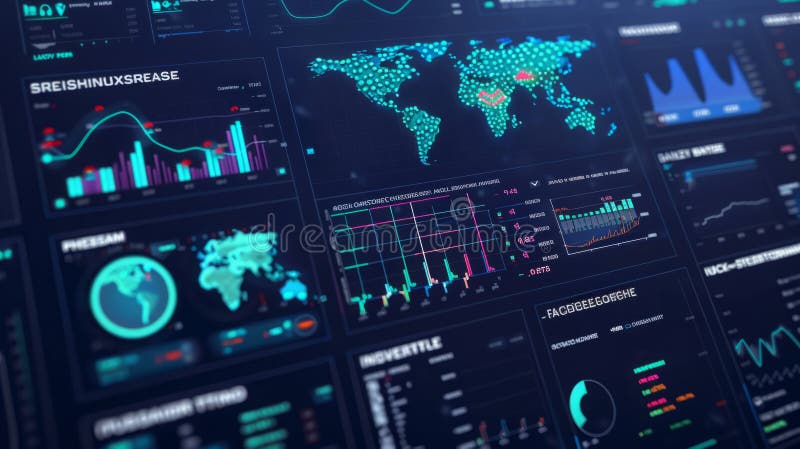 Data Analysis Dashboard on Computer Screen Stock Photo - Image of ... Data Analysis Dashboard on Computer Screen Stock Photo - Image of ...
