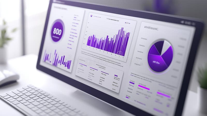 Data Analysis Dashboard Displaying Performance Metrics and Statistics ...