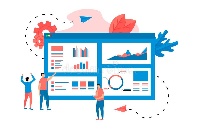 Data Analysis Design Concept. Graph, Diagram, Statistics on Desktop ...