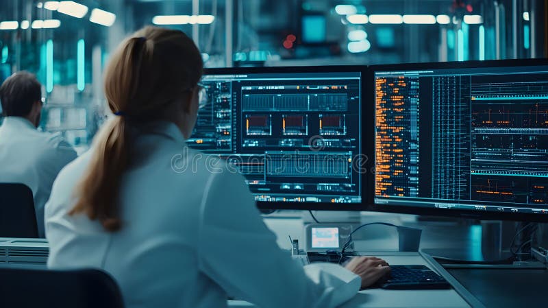 Data Analysis Environment Featuring Experts Examining Intricate Systems ...