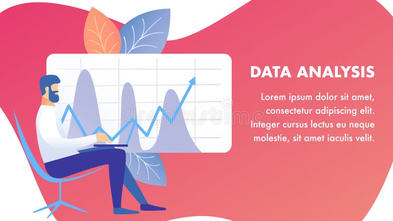 Data Analysis, Examination Banner Vector Template Stock Vector ...