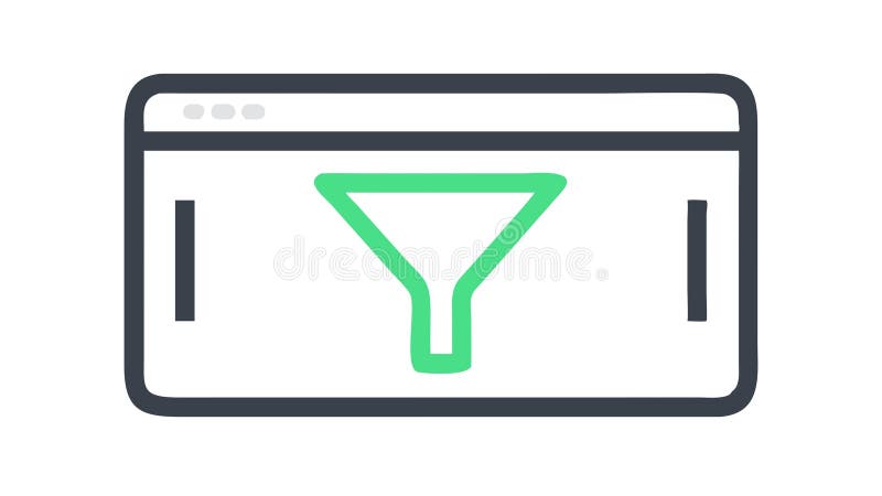 Data Analysis Filter Outline Chart Graph Graphic , Vector Design ...