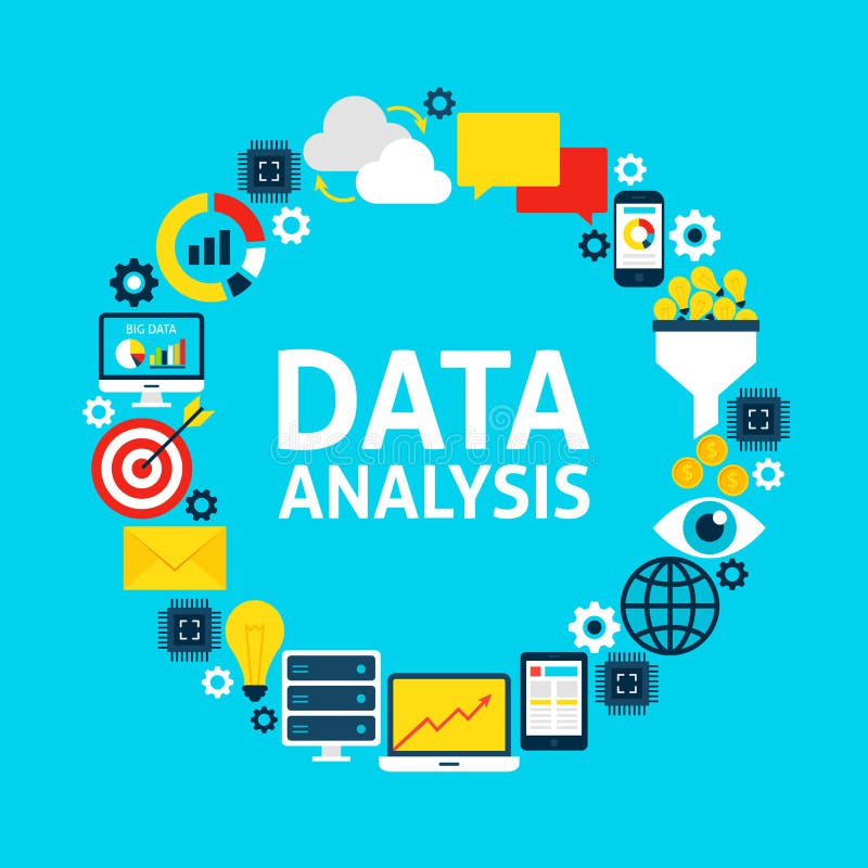 Big Data Analysis Flat Concept Stock Vector - Illustration of ... Big Data Analysis Flat Concept Stock Vector - Illustration of ...