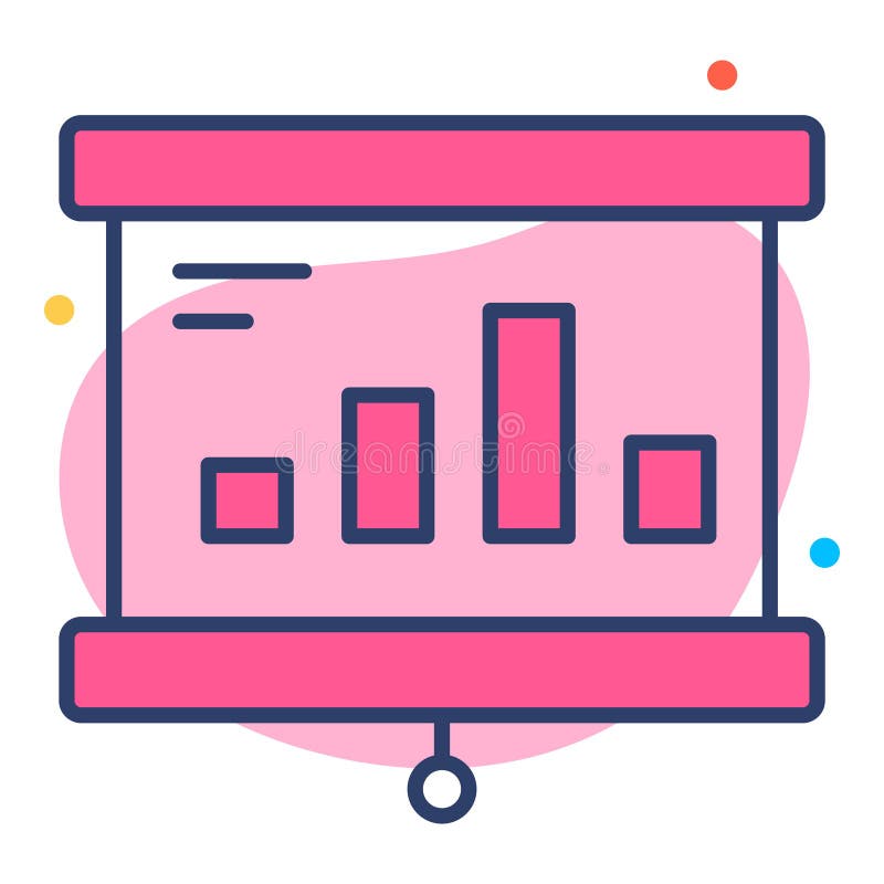 Data Analysis Flat Line Icon Modern Illustration Stock Vector ...