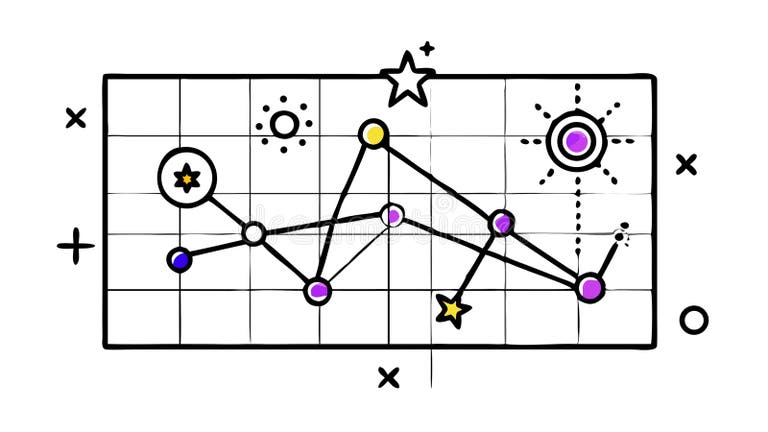 Data Analysis Graph, Connected Points and Target, Vector Design Generative AI Stock Vector ...