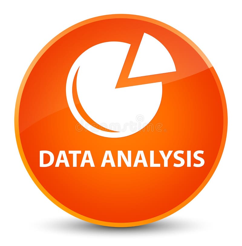 Data Analysis (graph Icon) Elegant Orange Round Button Stock ...
