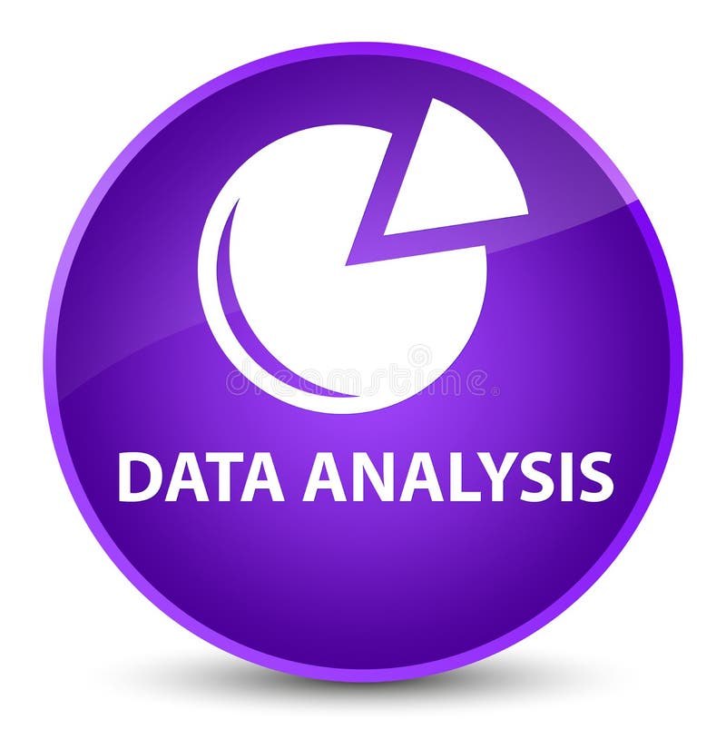 Data Analysis (graph Icon) Elegant Purple Round Button Stock ...