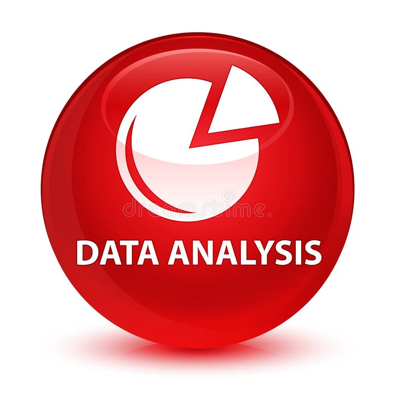 Data Analysis (statistics Icon) Elegant Blue Round Button Stock ...