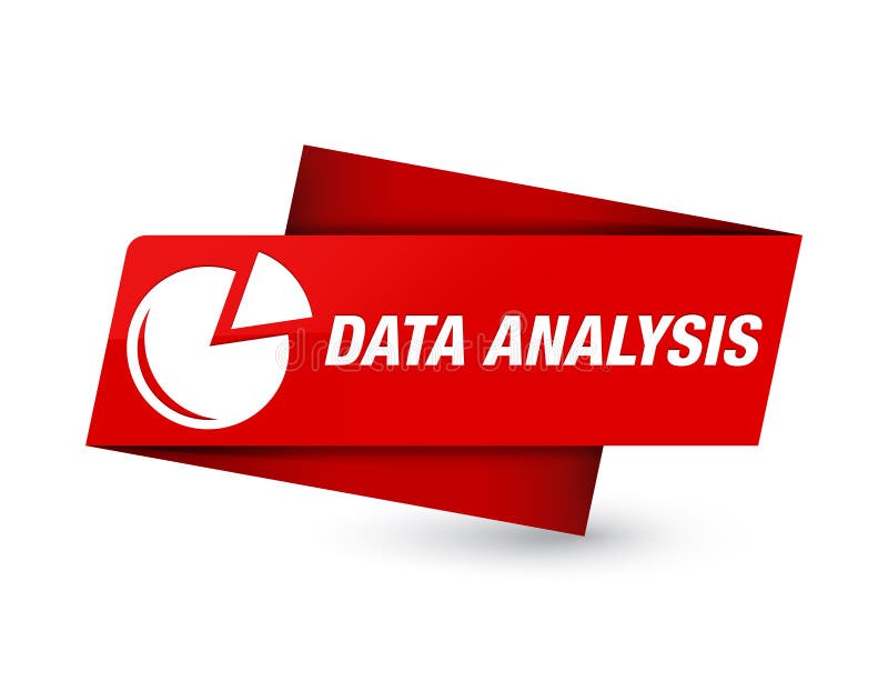 Data Analysis (graph Icon) Premium Red Tag Sign Stock Illustration ...
