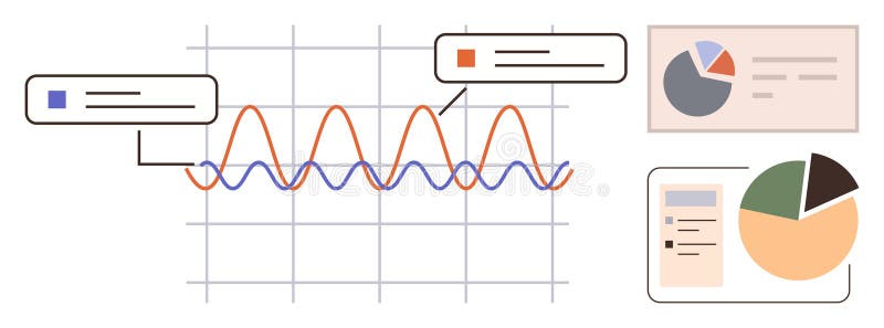 Data Analysis with Graphs, Charts, and Annotations for Trends and Performance Insights Stock ...