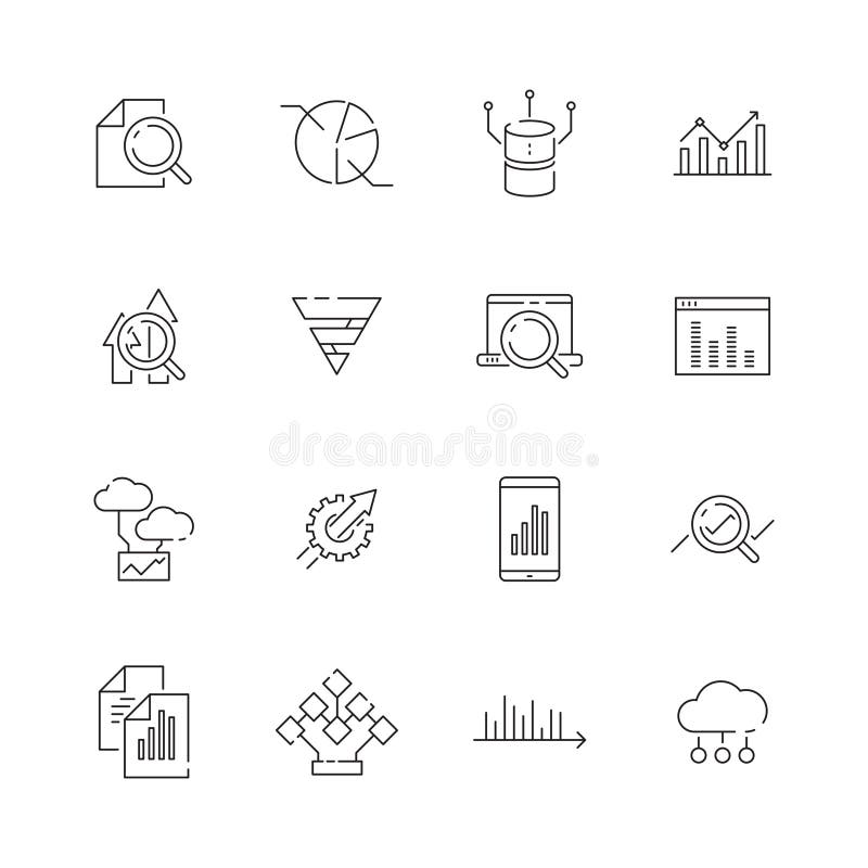 Data Analysis Icon. Business Strategy Graphics Management Scheme ...