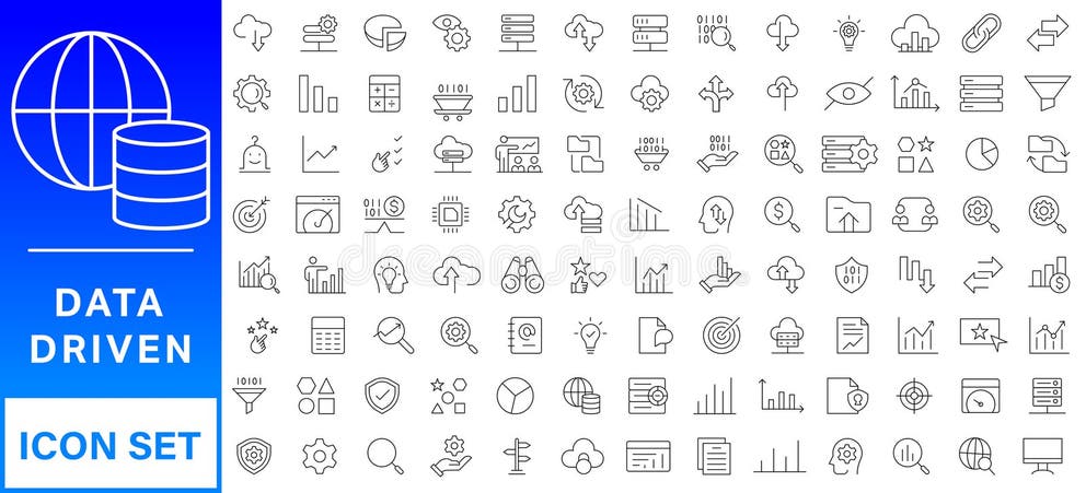 Data Analysis Icon Collection Set. Containing Analysis,information ...