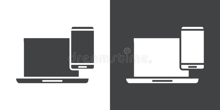 Data Analysis Icon Flat Set in Black and White Color Stock Vector ...