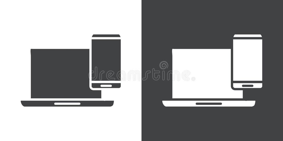 Data Analysis Icon Flat Set in Black and White Color Stock Vector ...