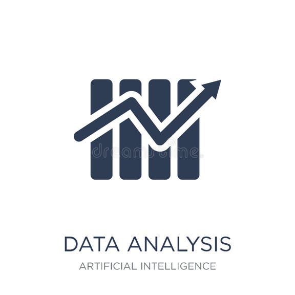 Data Analysis Icon. Trendy Flat Vector Data Analysis Icon on Whi Stock ...