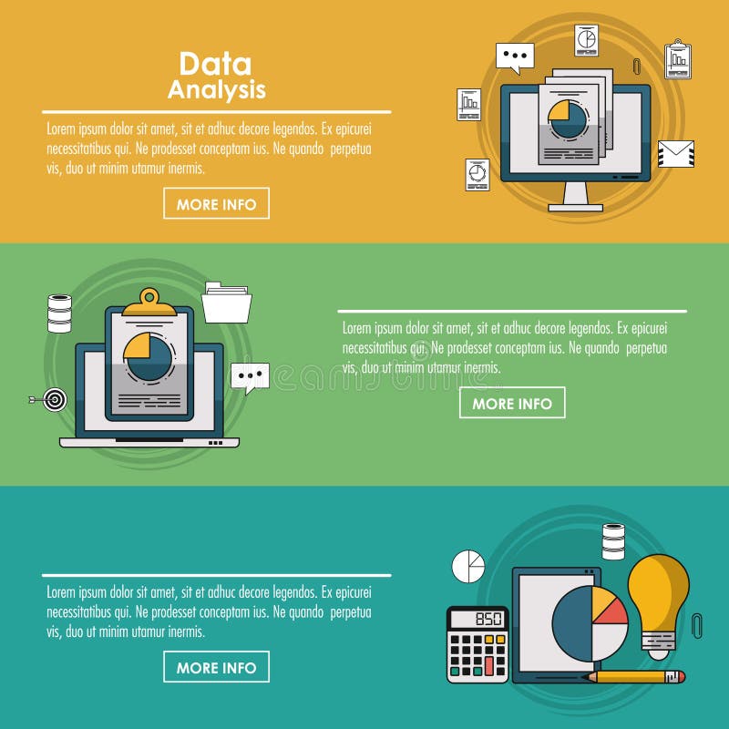 Data analysis infographic stock vector. Illustration of investment ...