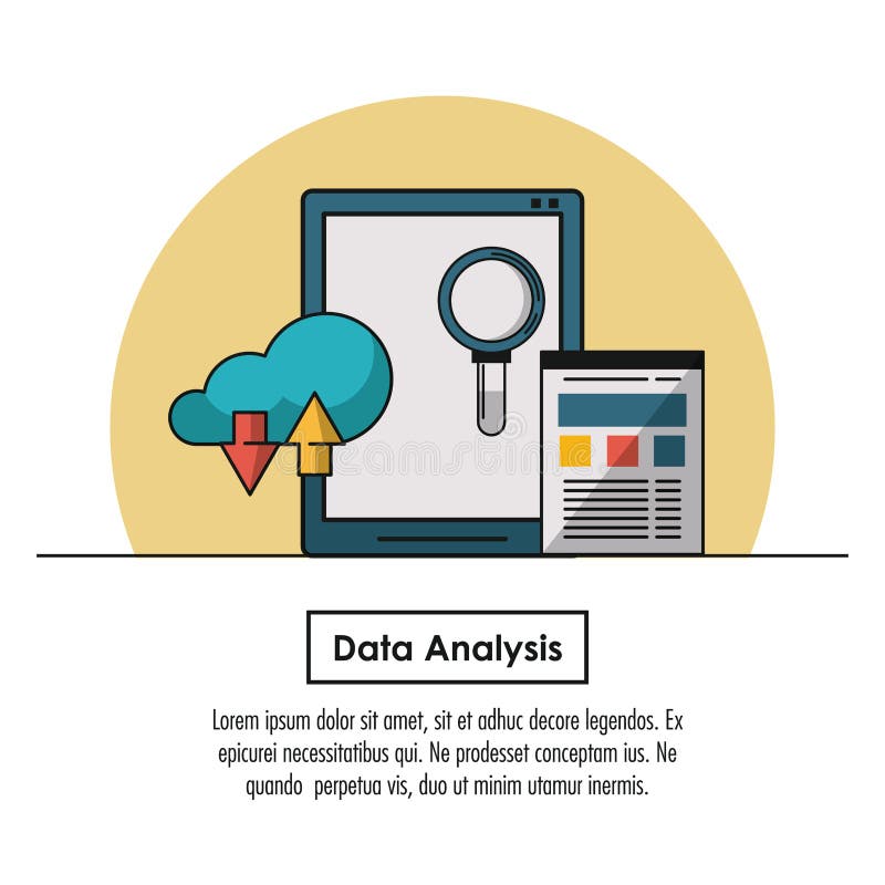 Data analysis infographic stock vector. Illustration of business ...