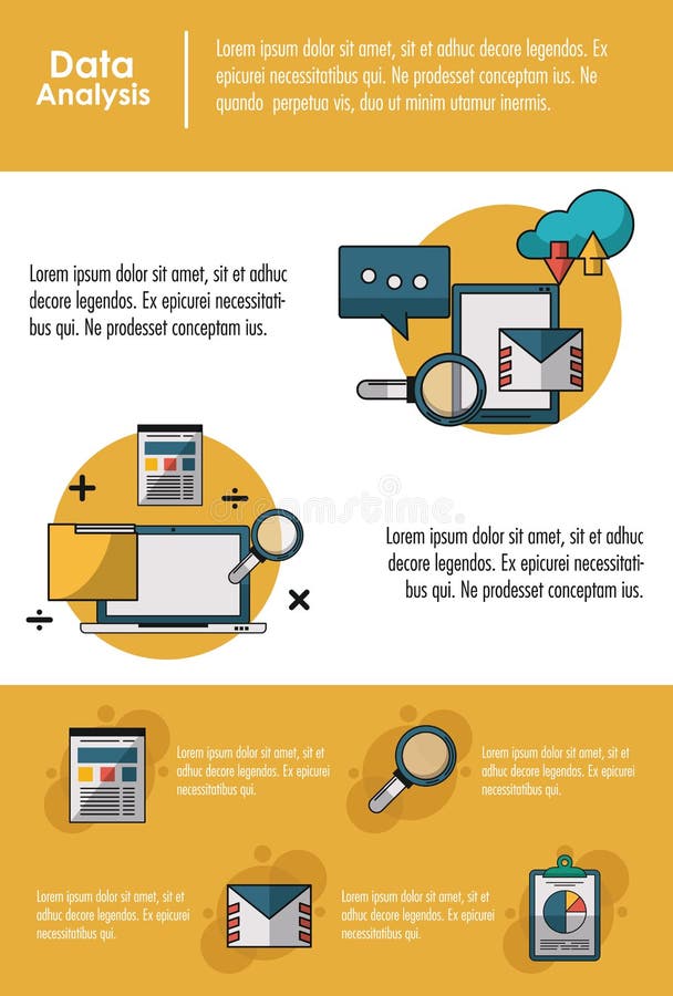 Data analysis infographic stock vector. Illustration of emai - 116374466