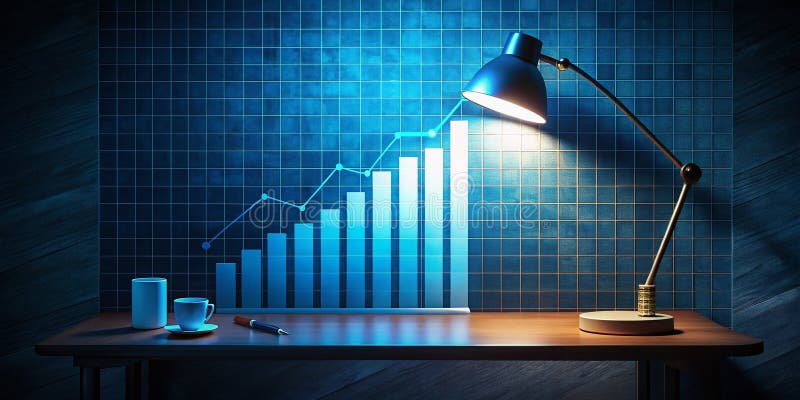 Data Analysis Infographic Unveiling Insights from Blue Graph in a ...