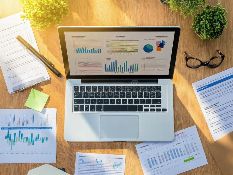 Data Analysis and Insights, a Visual Representation Stock Photo - Image ...