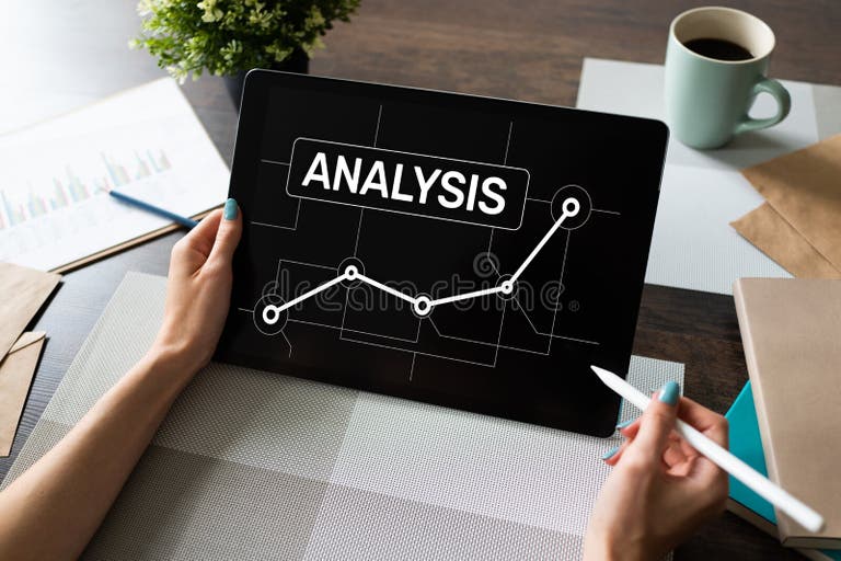 Data Analysis, Internet and Technology Concept on Device Screen. Stock ...