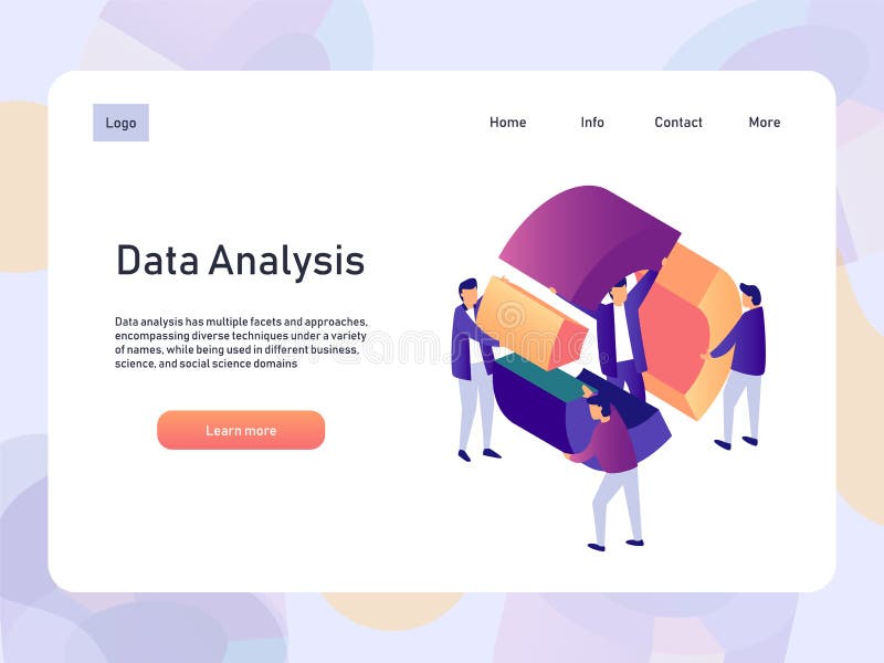 Isometric Data Analysis. Modern Digital Graphics and Charts Analyzing ...